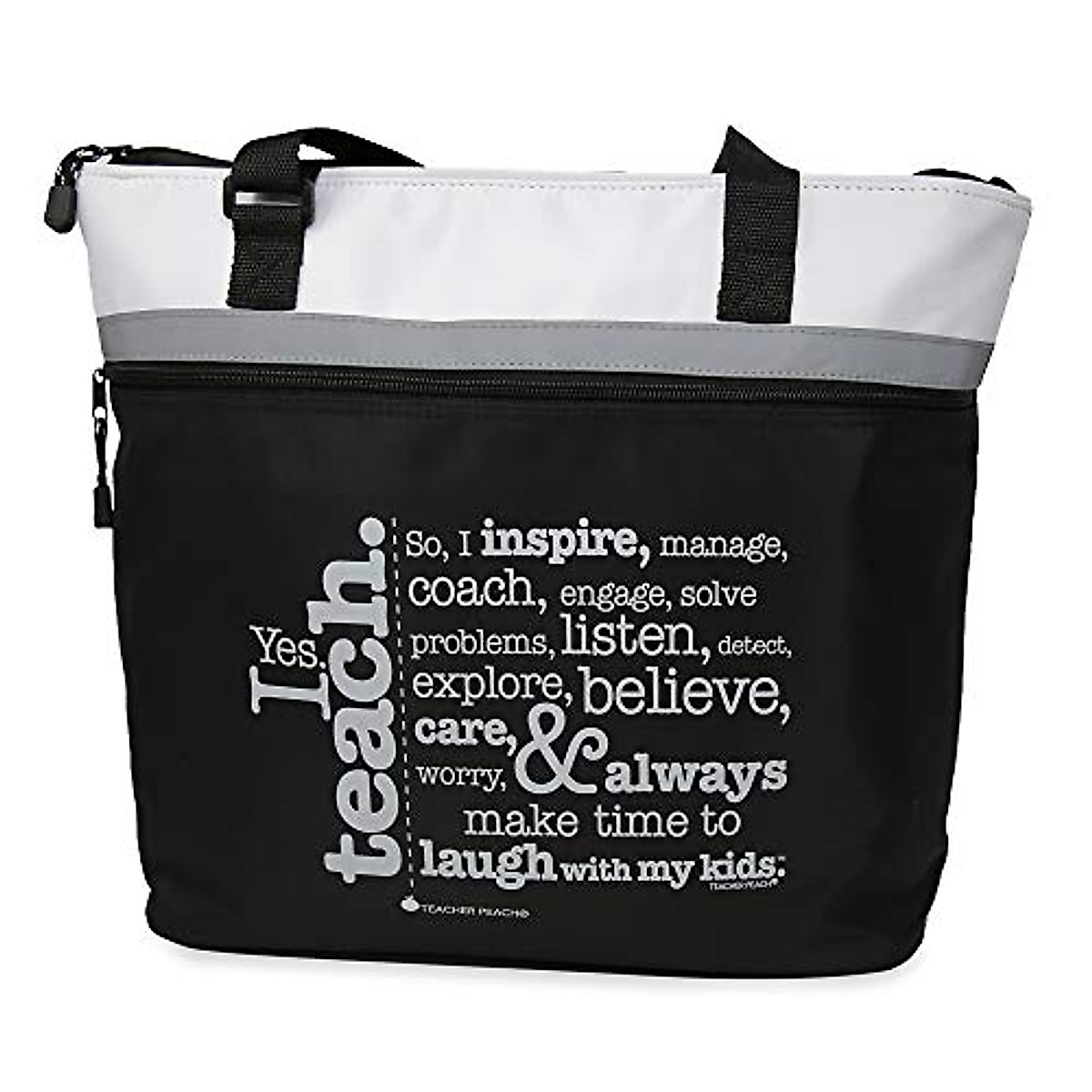 Teacher Peach Jumbo Teacher Gift Tote Bag, Gift for Teacher Appreciation, Teacher Gifts for Women