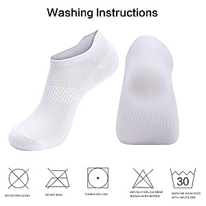 brookhaus Women Ankle Socks, 6/10 Pairs Athletic Socks for Women, Low Cut Running Cotton Socks, No-Show Sport Socks With Tab