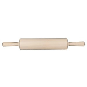 Mrs. Anderson’s Baking Stainless Steel Ball Bearing, Classic Wooden Rolling Pin, Made in America, 12-Inch by 2.75-Inch