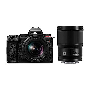 Panasonic LUMIX S5II Mirrorless Camera (DC-S5M2KK) with LUMIX S Series 50mm F1.8 Lens (S-S50)
