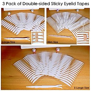 1080Pcs Premium Quality Natural Invisible Single Side Eyelid Tape Stickers Medical-use Fiber Eyelid Lift Strip, Instant Eye Lift Without Surgery, Perfect for Uneven Mono-Eyelids