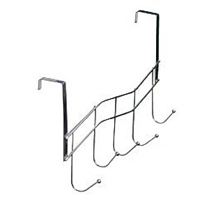 Southern Homewares Over The Door 5 Hook Storage Organizer Rack