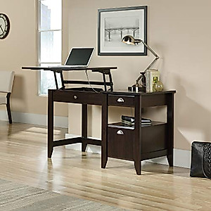 Sauder Shoal Creek Lift Top Desk, Jamocha Wood finish