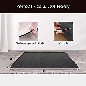 Dinosaur Hard Floors Chair Mat, 1/6" Thick 36"X 48" Wood/Tile Protection Mat for Office & Home, Multi-Purpose Anti-Slip Desk Chair Mat(36"X 48",Dark Gray)