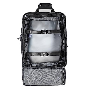 UNDERSEAT PRO® 17.5" Travel Backpack, Under the Seat Airline Personal Item for Spirit, Frontier, Allegiant, American, EsyJet and Many More. 18x14x8 inch. (45x36x20 cm)