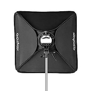 Godox 32"x 32" 80cmx80cm Foldable Universal Softbox with S-Type Speedlite Bracket for Flash Bowens Elinchrom Mount Accessories Direction Adjustable