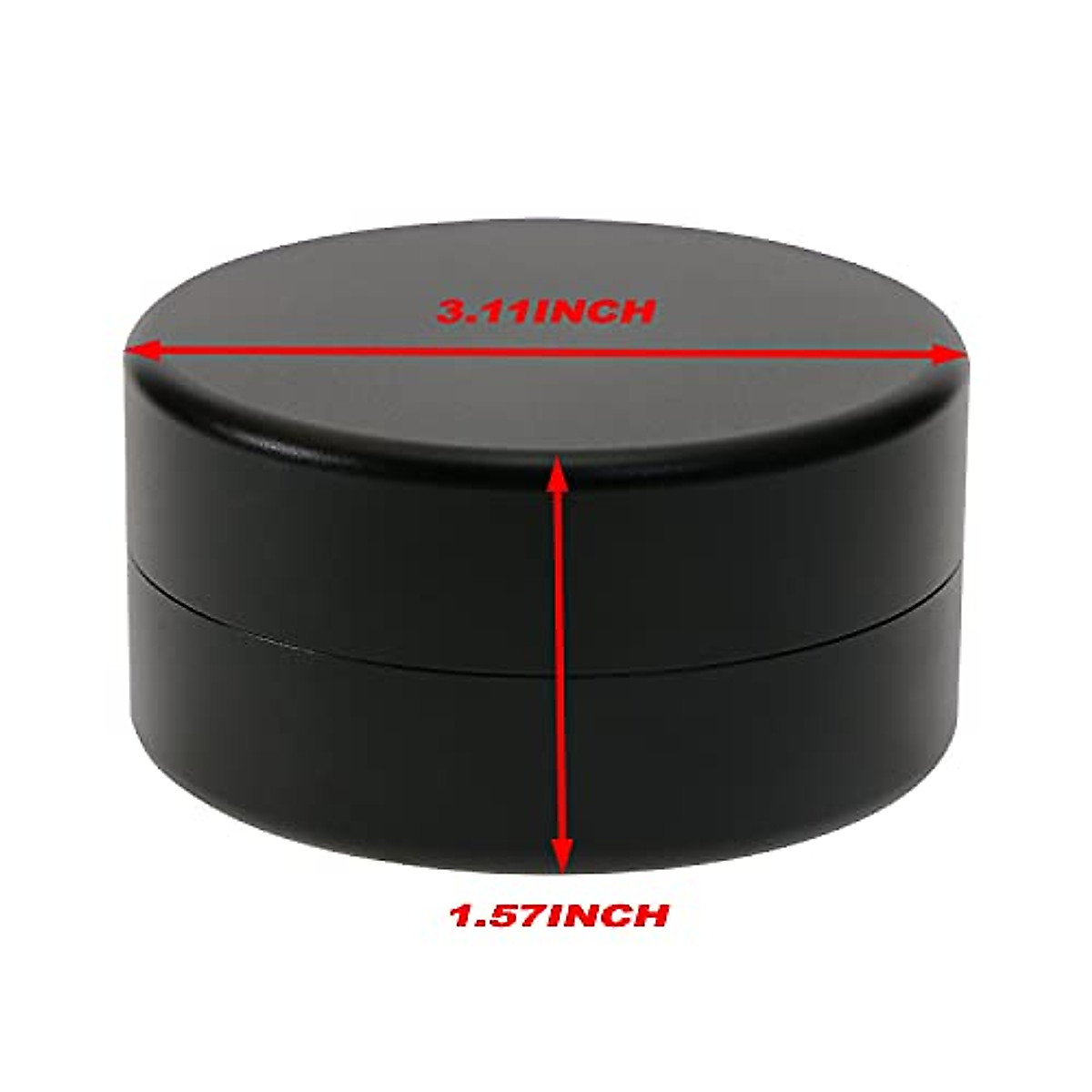 Mini Skater Black 3.1"Shockproof Sealed Waterproof Aluminum Box Pill Container Airtight Metal Stash Jar Herb Storage Container(1Pcs)