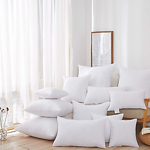 Acanva Polyester Decorative Rectangle Throw Pillow Inserts, Hypoallergenic Form Stuffer Cushion Sham Filler, 16x26, White, 1 Count (Pack of 1)
