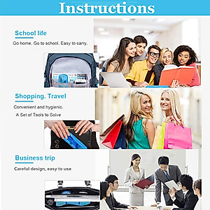 Angzhili Portable Orthodontic Toothbrush Kit for Orthodontic Patient Orthodontic Care Kit for Braces Interdental Brush Dental Wax Dental Floss Toothbrush Box Oral Care Kit Dental Travel Kit(Red)