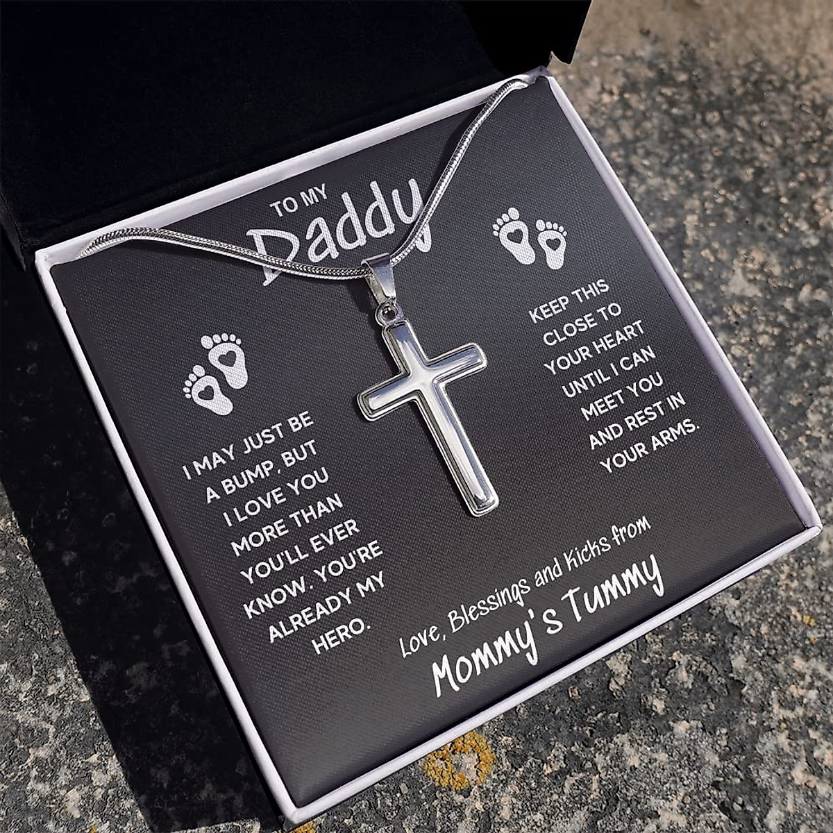 FG Family Gift Mall Pregnancy Announcement For Dad To Be Baby Shower Present To My Daddy New Dad Gifts For Men Baby Announcements Ideas First Time Parents Gifts (Standard Box, Daddy Hero)