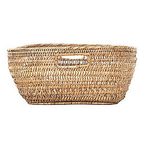 Kouboo Cambria Open Weave Basket, Honey-Brown