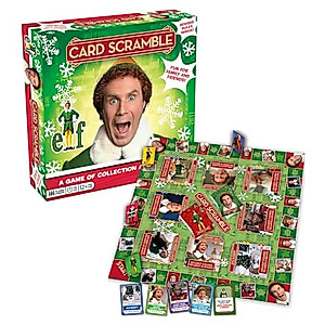 AQUARIUS Elf Card Scramble Board Game - Fun Family Christmas Party Game for Kids, Teens & Adults - Entertaining Game Night Gift - Officially Licensed Elf the Movie Merchandise