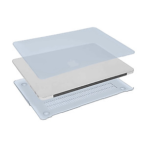 MOSISO Compatible with MacBook Air 13 inch Case (Models: A1369 & A1466, Older Version 2010-2017 Release), Protective Plastic Hard Shell Case & Keyboard Cover & Screen Protector, Baby Blue