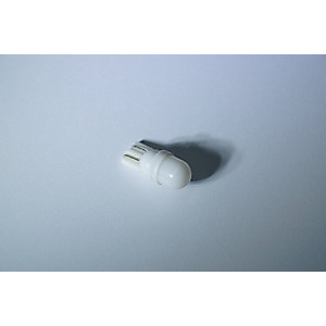 PA LED 10PCS #555 T10 w5w 2 SMD 2835 LED Wedge Pinball Machine Light Top View Bulb 6.3VDC (White)