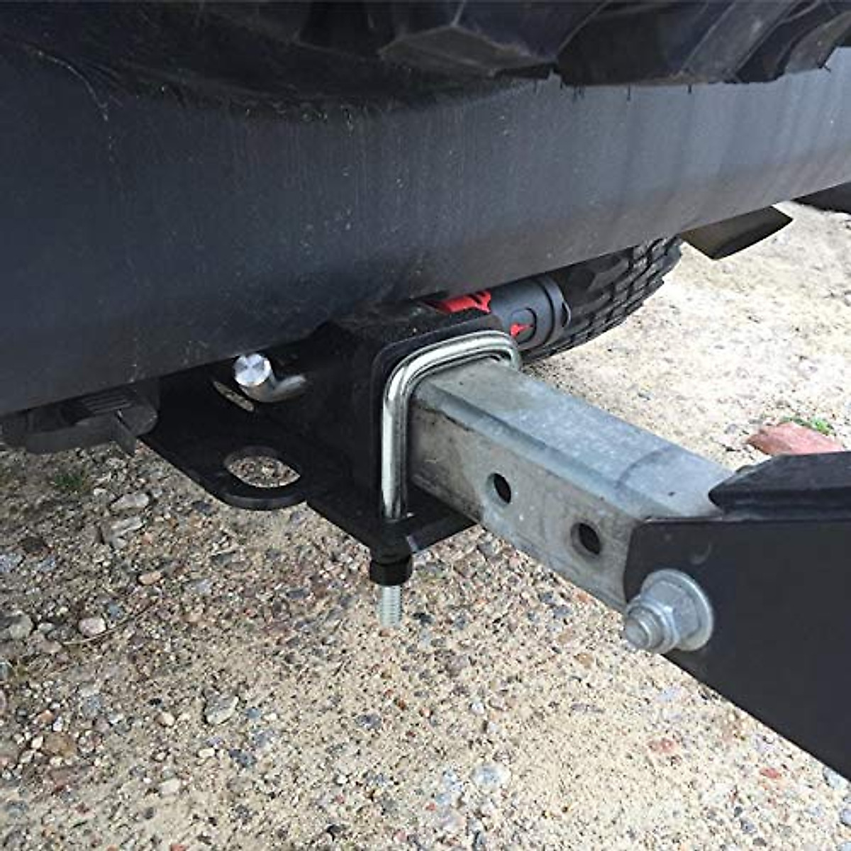 WOFTD Hitch Tightener for 1.25" and 2" Hitches, Anti-Rattle Easy Installation Rust-Free Heavy Duty Reduce Movement from Hitch Tray Cargo Carrier