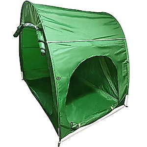 VEVOR Bike Cover Storage Tent, 420D Oxford Fabric Portable for 4 Bikes, Outdoor Waterproof Anti-Dust Bicycle Storage Shed, Heavy Duty for Bikes, Lawn Mower, and Garden Tools, w/ Carry Bag, Green