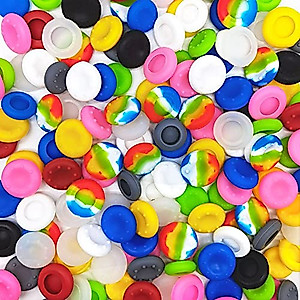 40 Pcs Colorful Silicone Accessories Replacement Part Thumb Grip Cap Cover, Analog Controller Thumb Stick Grips Cap Cover for PS2, PS3, PS4, Xbox 360, Xbox One Controller