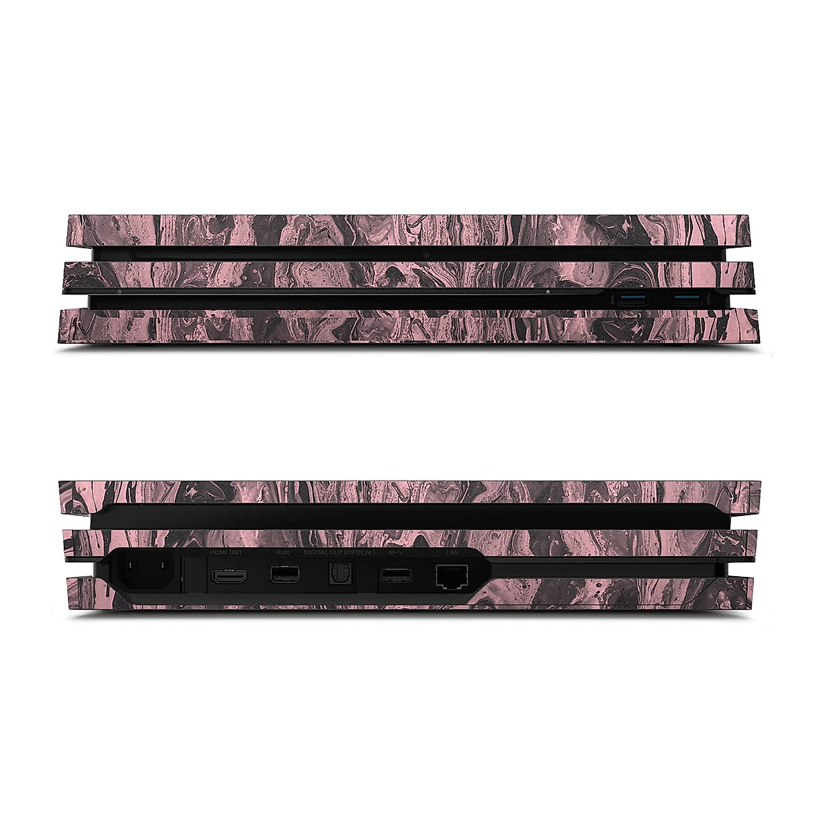 Head Case Designs Officially Licensed Juventus Football Club Black & Pink Marble Logo Art Vinyl Sticker Gaming Skin Decal Cover Compatible With Sony PlayStation 4 PS4 Pro Console