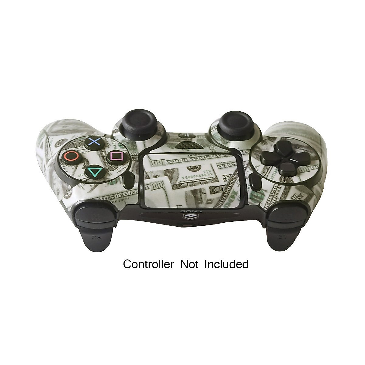 GameXcel Skins Compatible with PS4 Controller - Stickers Compatible with Playstation Dualshock 4 - Decals Cover Skin Accessories Compatible with PS4 Slim Controllers - Big Ballin