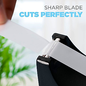 Desktop Tape Dispenser - Non-Skid Base - Weighted Tape Roll Dispenser - Perfect for Office Home School (Tape not Included) 2 Pack