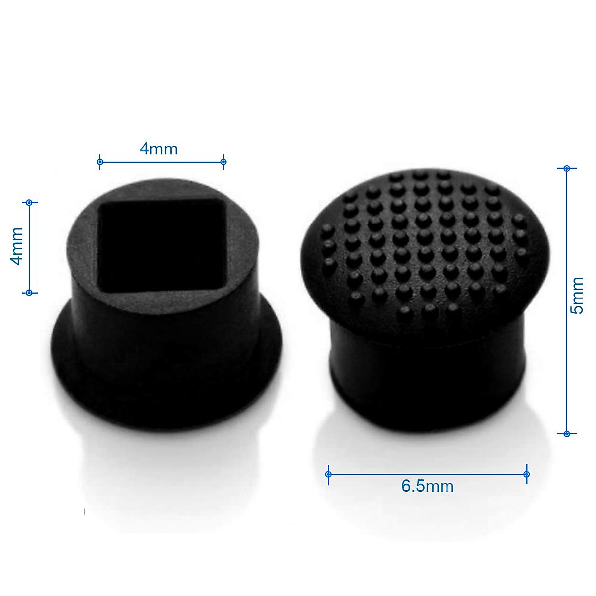 MMOBIEL 5 PCS Rubber TrackPoint Keyboard Mouse Black Cap with Soft Dome and Rim Laptop Pointer for HP Pavilion/Envy/Spectre/EliteBook/Omen/Stream/Chromebook