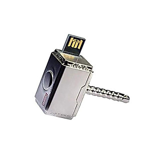 2.0 Metal Thor Hammer Super Hero 64GB USB External Hard Drive Flash Thumb Drive Storage Device Cute Novelty Memory Stick U Disk Cartoon