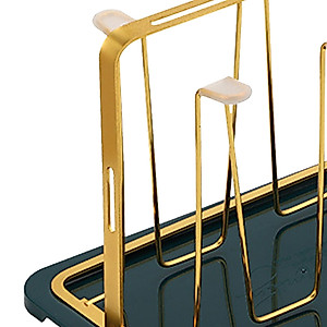 Cup Drying Rack Stand Non Slip Saving Cups Storage Rack 6 Cup Metal