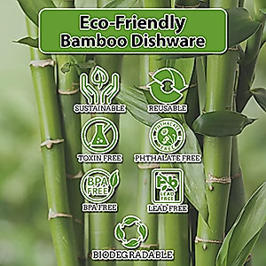 Bamboo Cups for Kids - Set of 4-4 oz Bamboo Cups with Adorable Childrens Art - Kids Cups for Drinking - Bathroom Cups, Toddler Smoothie Cup - Eco Friendly Shatter Proof BPA Free Open Child Cup