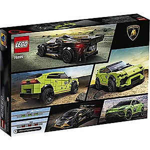 LEGO Speed Champions Lamborghini Urus ST-X and Lamborghini Huracán Super Trofeo EVO 76899 Building Kit (663 Pieces)