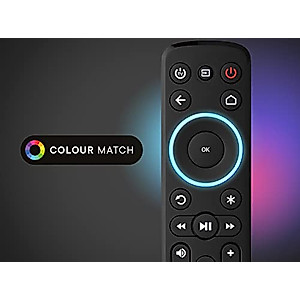 One For All Streamer Remote – Universal Remote Control for up to 3 Devices Infrared Controlled Streamer Boxes TVs and Sound bar – Learning Feature - Backlit Keys - Black – URC7935