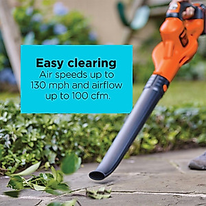 BLACK+DECKER 20V MAX* Cordless Sweeper with Power Boost (LSW321)