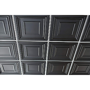 Art3d 24" x 24" (Pack Of 12) Wall Panel Modern, Black