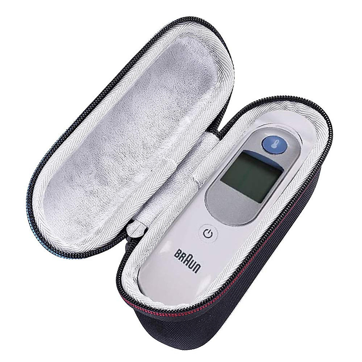 DailyU Thermometer Case - Fits for Braun Thermoscan 7 IRT6520 & Braun Digital Ear Thermometer ThermoScan 5 IRT6500 EVA Hard Case Travel Protective Carrying Storage Bag (CASE ONLY)