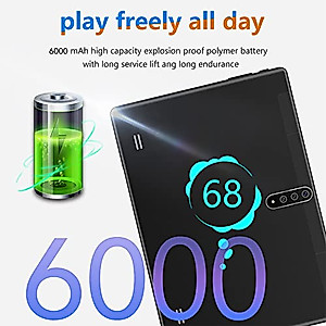 2 in 1 Tablet 10.1 Inch, 3GB RAM 32GB ROM, Octa Core Processor, 1280X800 HD Full Screen Display, 2 Sim Slot, 4G Cellular Tablet for Android 10.0, Support Gravity Sensing, GPS, WiFi, Bluetooth(#3)