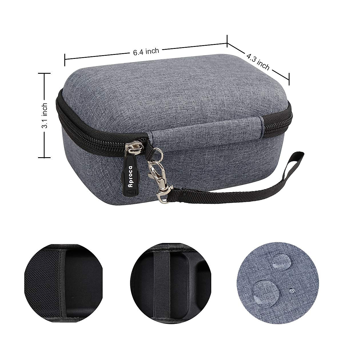 Aproca Hard Travel Storage Case Bag fit Finishing Touch Flawless Legs Women's Hair Remover (Red)