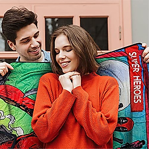 Marvel Deadpool Fleece Throw Blanket| Measures 60 x 45 Inches