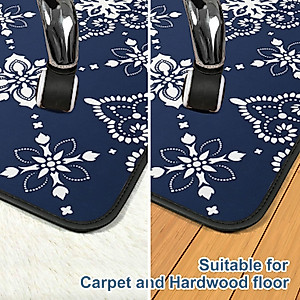 Mapuon Heavy Duty Desk Chair Mat for Carpet & Hardwood Floors, 48" x 36" Exquisite Jacquard Floor Mat Office Chair Mat for Carpeted Floors and Hardwood Floor for Home Office