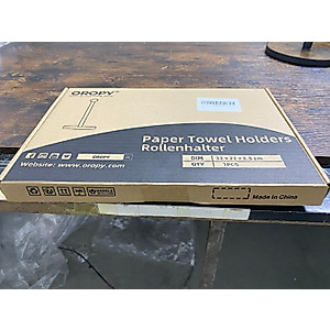 OROPY Paper Towel Holder for Countertop, Heavy Weighted Faux Marble, Kitchen Paper Roll Holder Stand for Standard or Jumbo-Sized Rolls