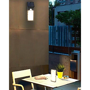 LTOSolar Solar Motion Sensor Waterproof Outdoor Security Flood Lights, Exterior Front Porch Wall Mount Patio Fence Decorative with Detachable Design