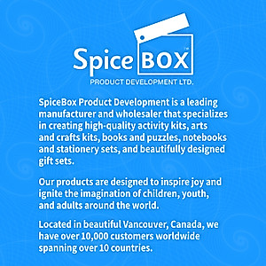 SpiceBox Spiral Art Drawing Kit for Kids, Neon Art Set, Stencil Draw Tools Children’s Creative Activities, 14 Twisted Projects, Step by Step Instruction, Age Range 8+