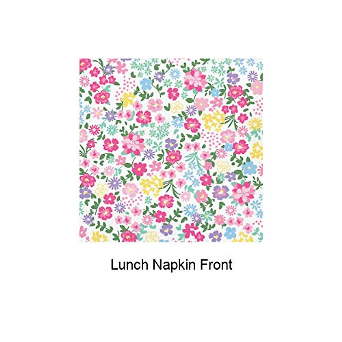 Floral Themed Tea Party Supply Pack Bundle Includes Paper Plates & Napkins for 8 Guests