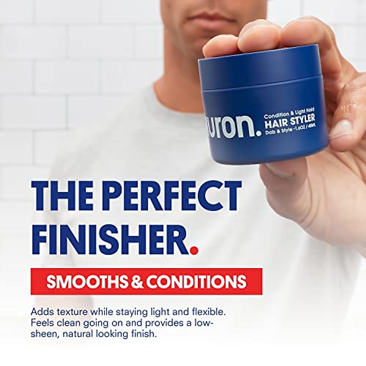 Huron - Men's Versatile Grooming Cream with Light Hold and Matte Finish. Conditions & Smooths Hair. Fresh, Clean Scent. 100% Vegan. 1.6 oz.