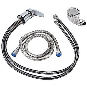 Pasamer Shampoo Chair Faucet Sprayer, Plating Salon Sink Faucet Sprayer Set with 120cm Sprayer Hose for Clubs, Beauty Salons, Barber Shops, SPAs, Shanryasx0cpm8fey