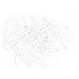 12Pcs Bear Shape Paper Clips,White Journal Paper Clips Metal Bookmark Clips Office Supplies with Storage Box for Document Organizing