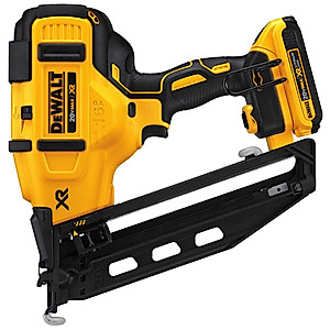 Dewalt DCN660D1R 20V MAX 2.0 Ah Cordless Lithium-Ion 16 Gauge 2-1/2 in. 20 Degree Angled Finish Nailer Kit (Renewed)