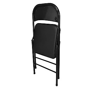 Executive Conference Task Office Chair,Folding Super Load-Bearing Steel Plate Chair, PU Leather,Double Sponge,Ergonomic,Anti-Slip Mat Silent(Ship from US!)