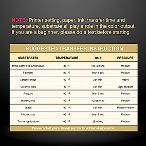 A-SUB Sublimation Paper 8.5x11 Inch 110 Sheets for Any Inkjet Printer which Match Sublimation Ink 125g