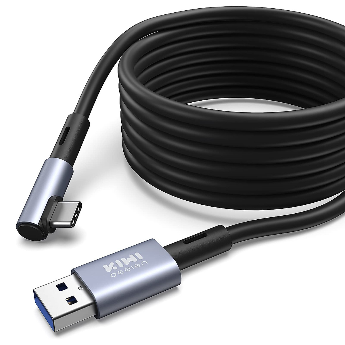 KIWI design Link Cable 16FT Compatible with Quest 2/1/Pro and Pico 4, 3.0 Link Cable Accessories for PC VR Headset