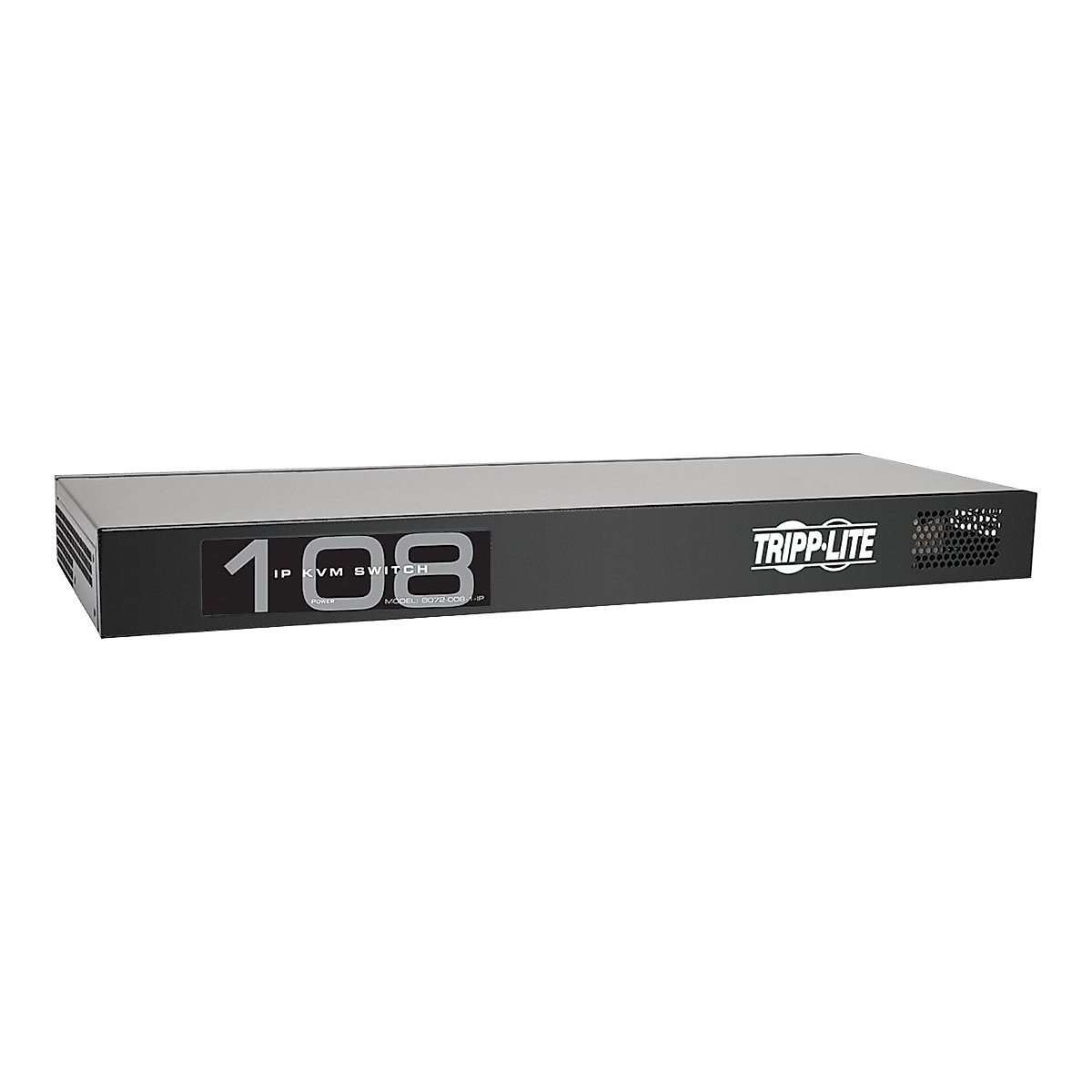 TRIPP LITE 8-Port Compact 1+1 User Rackmount Cat5 IP KVM Switch (B072-008-1-IP),Black