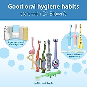 Dr. Brown’s Fluoride-Free Baby Toothpaste, Safe to Swallow, Apple Pear, 1-Pack, 1.4oz/40g, 0-3 years